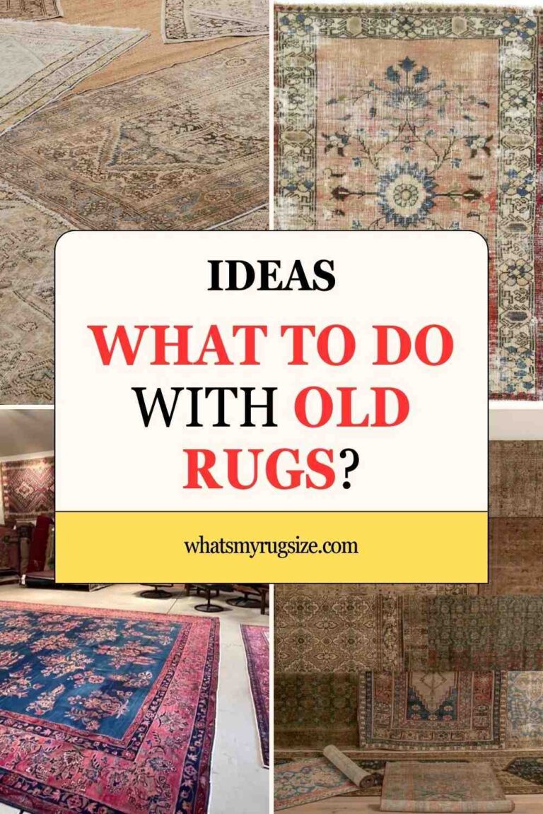 What To Do With Old Rugs? - [7 Rug Recycling Ideas]